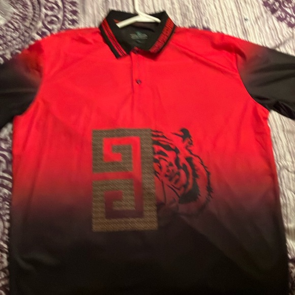 Versace | Shirts | Versace Mens Red And Black Shirt | Poshmark